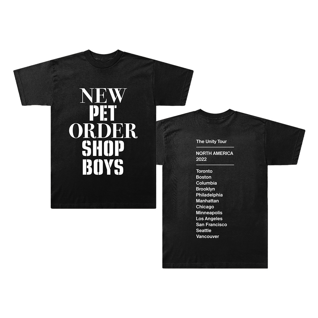 Unity Tour T-Shirt (Black) | New Order Official Store